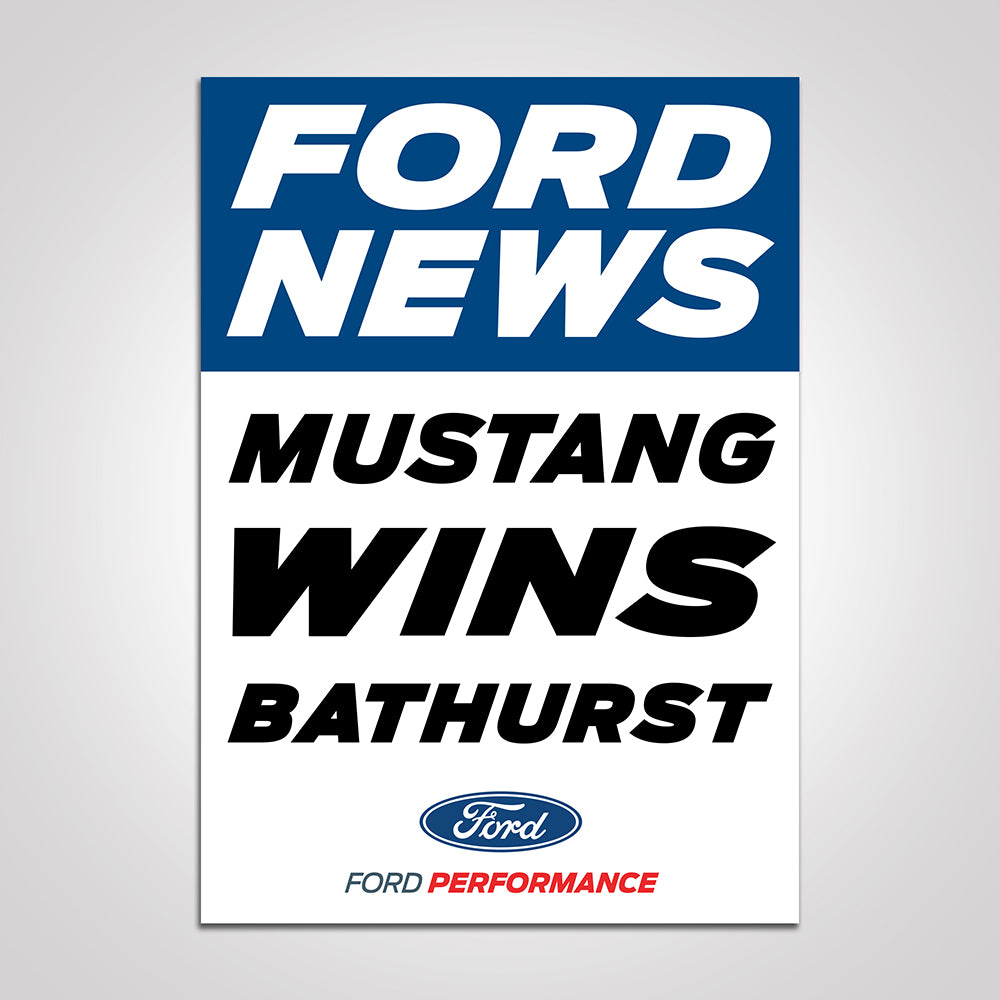 Mustang Wins Bathurst Poster – Authentic Collectables